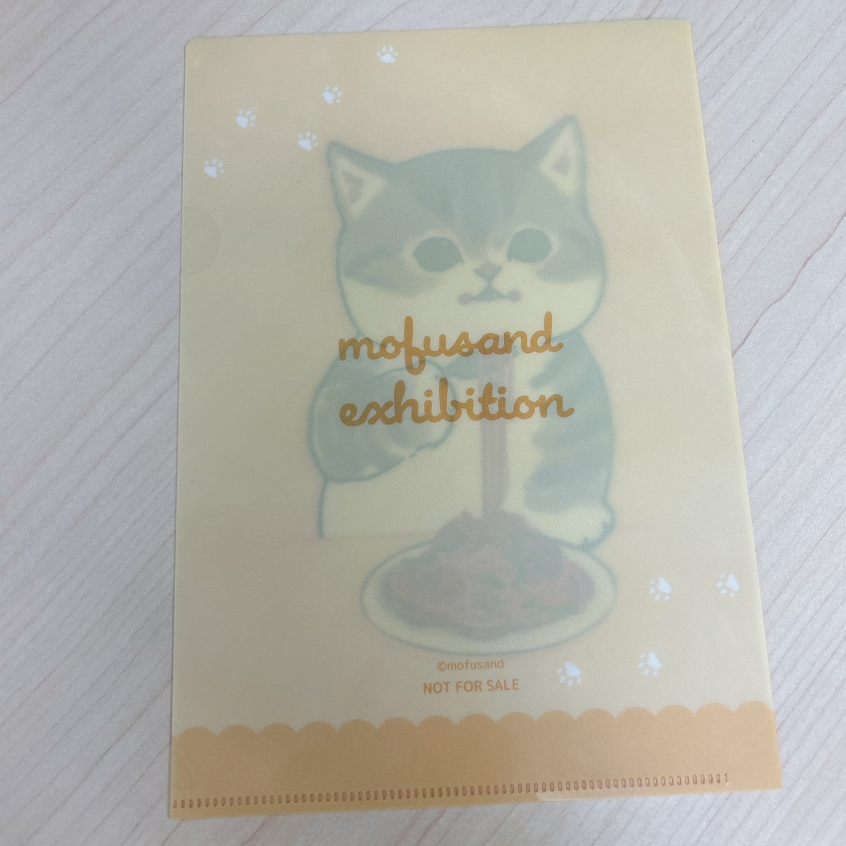 Mofusand A5 Clear File - Mofusand Exhibition – Yorozuya Store